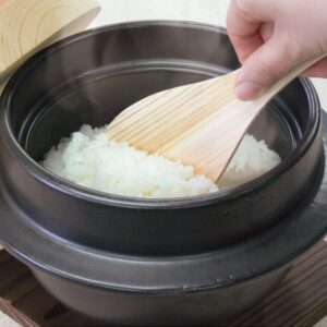 Japanese Rice Cooker Donabe Clay Pot Set, 1 Go (1 Cup)