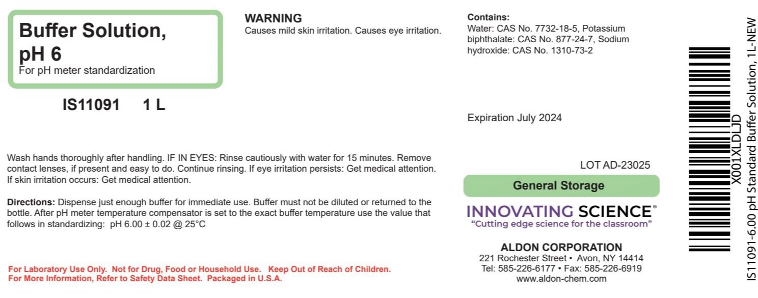 ALDON Innovating Science 6.00 pH Standard Buffer Solution, 1L - The Curated Chemical Collection