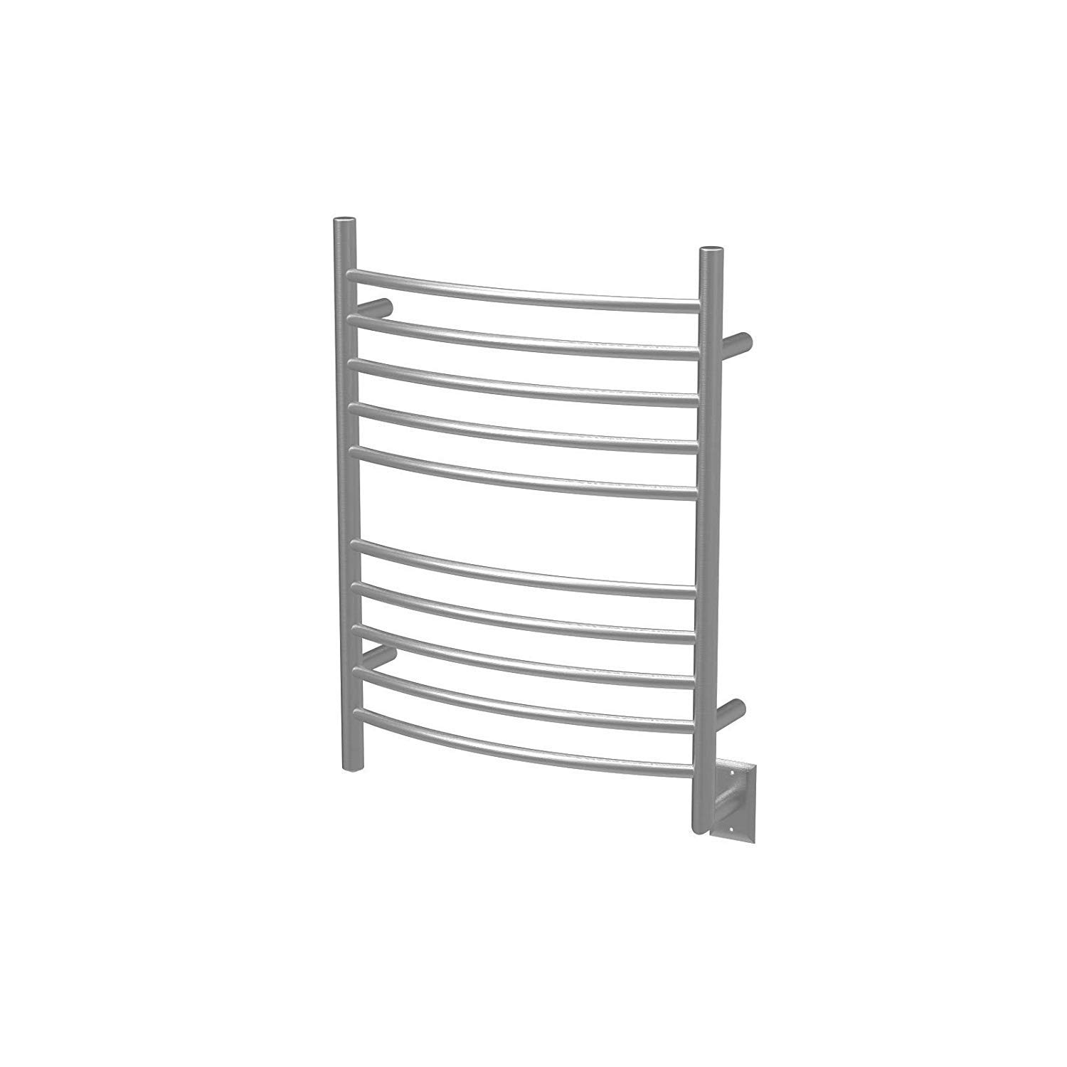 TOYEEKA Towel Warmer Wall Mounted 10 Bar Hardwired Curved Towel Electric Warm Bath Towel Heater