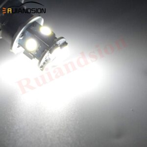 Ruiandsion 2pcs 6V 1157 LED Bulbs 5050 8SMD Chipsets 6000K White for Backup Reverse Lights Tail Lights