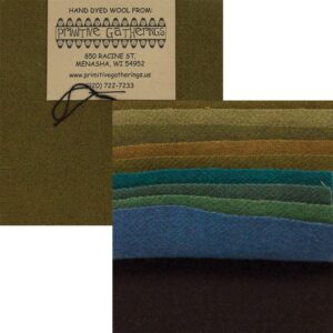 primitive gatherings hand dyed wool primitive 2 charm pack 10 5-inch squares moda fabrics pri 6026