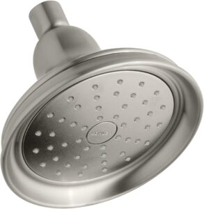 kohler 14519-g-bn bancroft single-function shower head, 5-15/16" showerhead with one spray, 1.75 gpm, vibrant brushed nickel