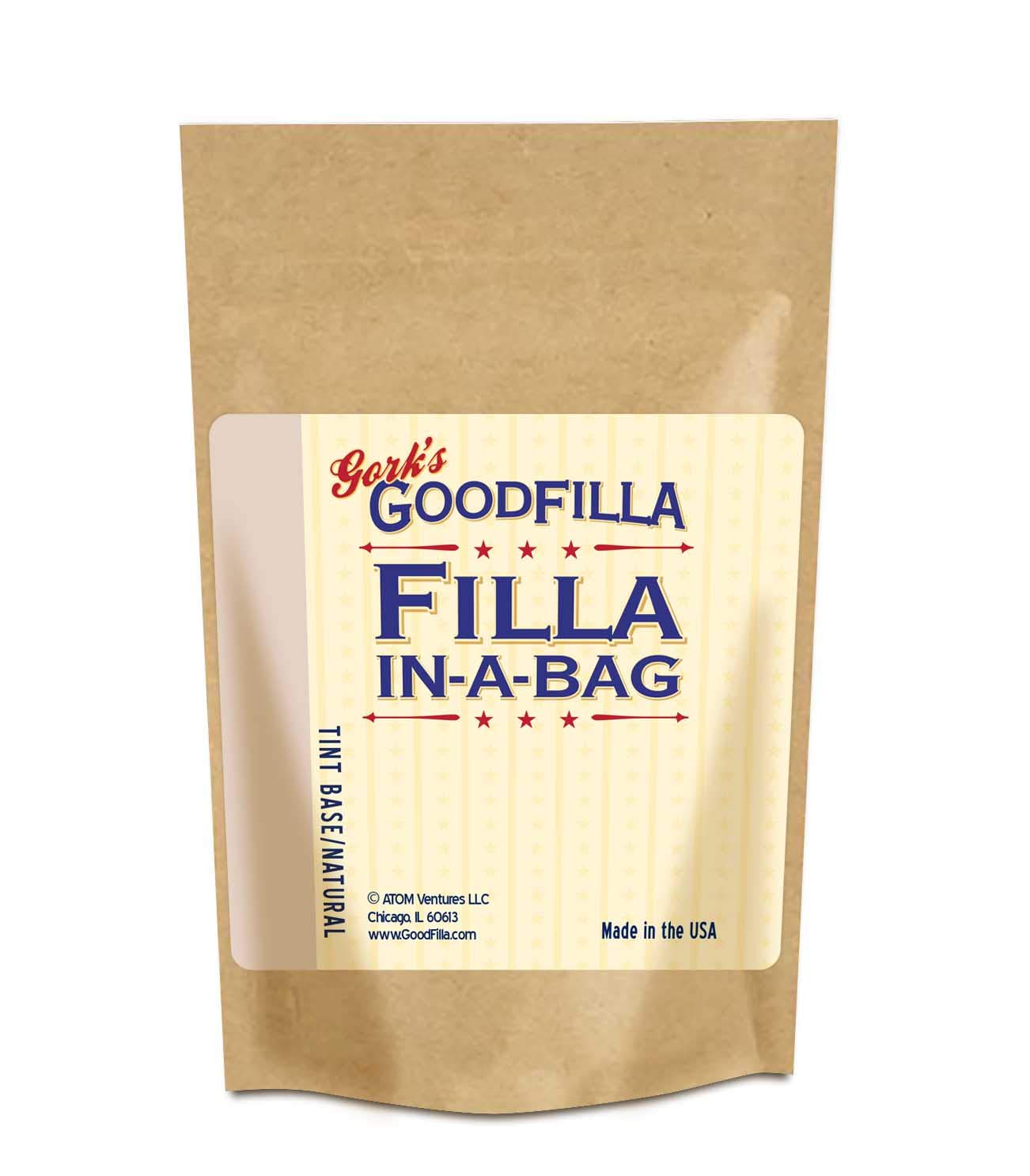 Wood Grain Filler & Putty Powder - Innovative Formula - Filla-in-A-Bag - Neutral - 12 oz by Goodfilla | Repairs, Finishes & Patches | Paintable, Stainable, Sandable & Quick Drying | Zero Waste