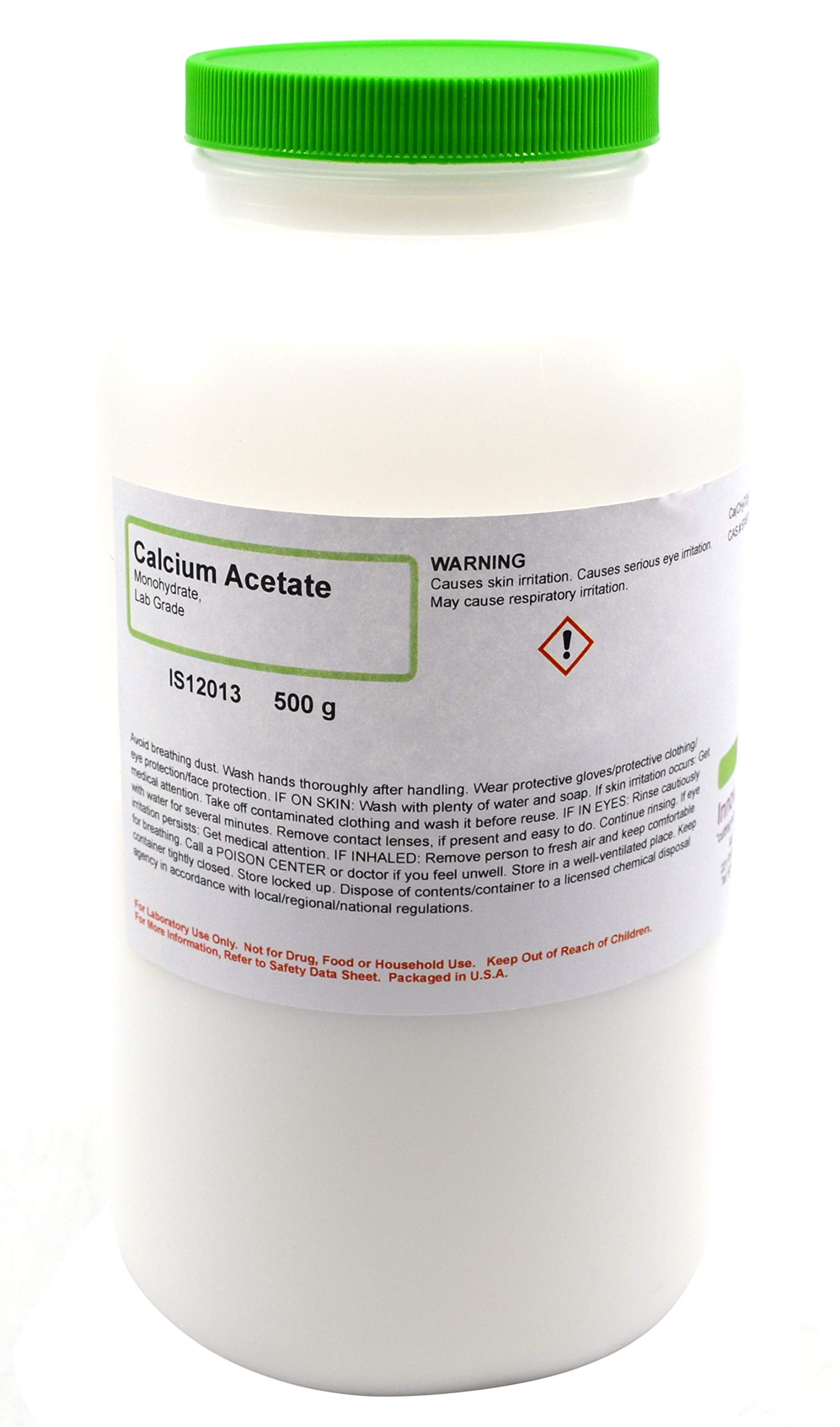 ALDON Innovating Science Laboratory-Grade Calcium Acetate Monohydrate, 500g - The Curated Chemical Collection