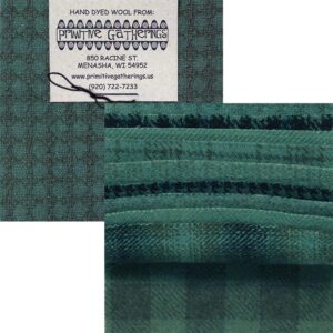 primitive gatherings hand dyed wool seawater charm pack 10 5-inch squares moda fabrics pri 6018