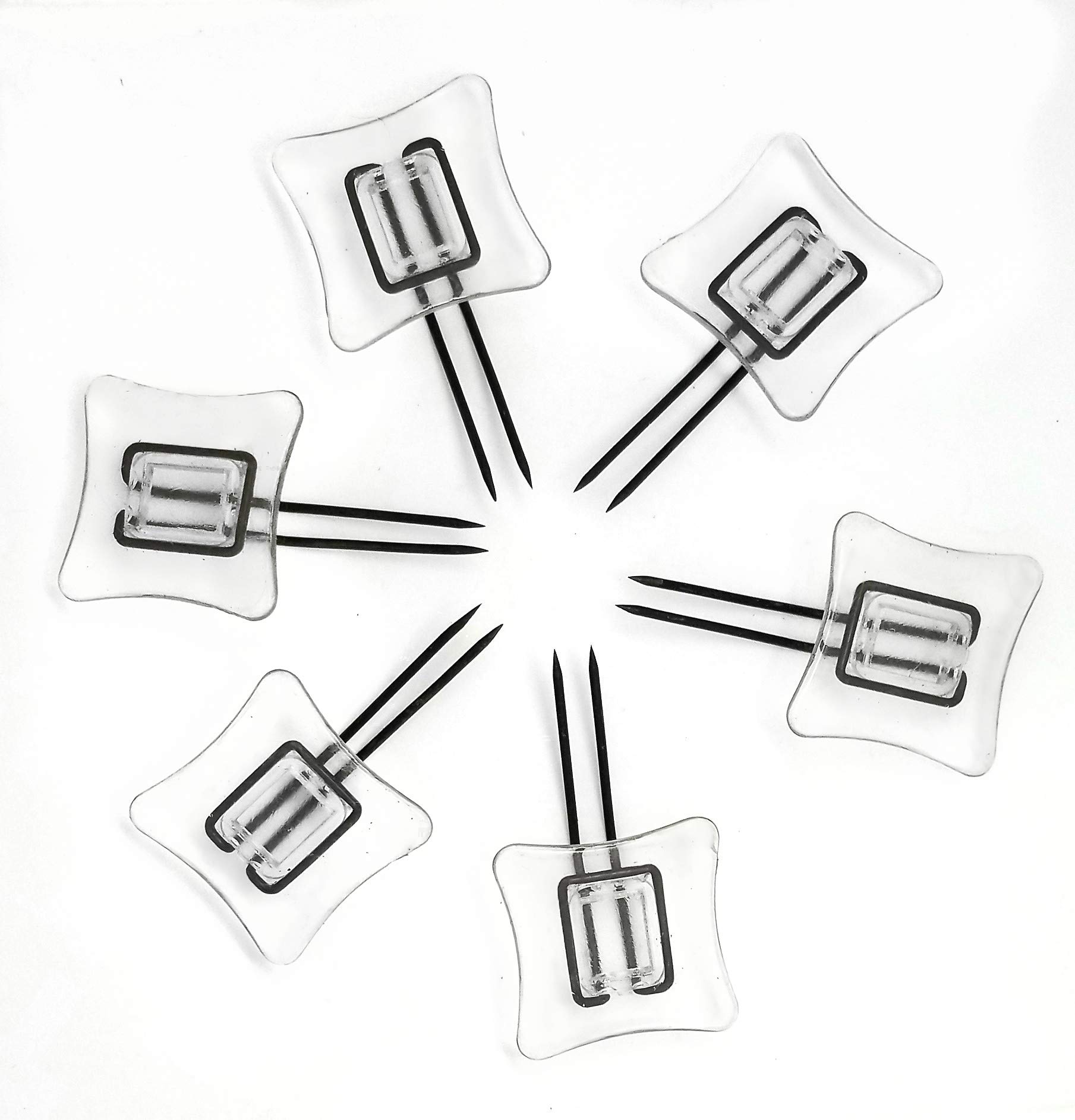 Wise Linkers Rug Settlers Rug Pins 6 pcs Rug Anchors Secure a Rug Over a Rug Anti Slip Pins for mats Runners Plastic Sheets and Throws