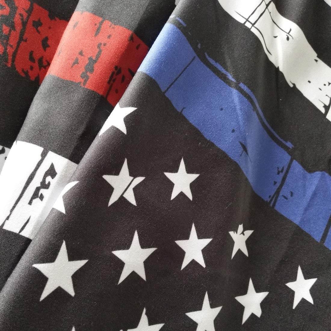 Oliven American Flag Quilt Cover Queen Size Valor Patriot Theme Digital Duvet Cover 3 Piece Bedding Set,Black White Gray