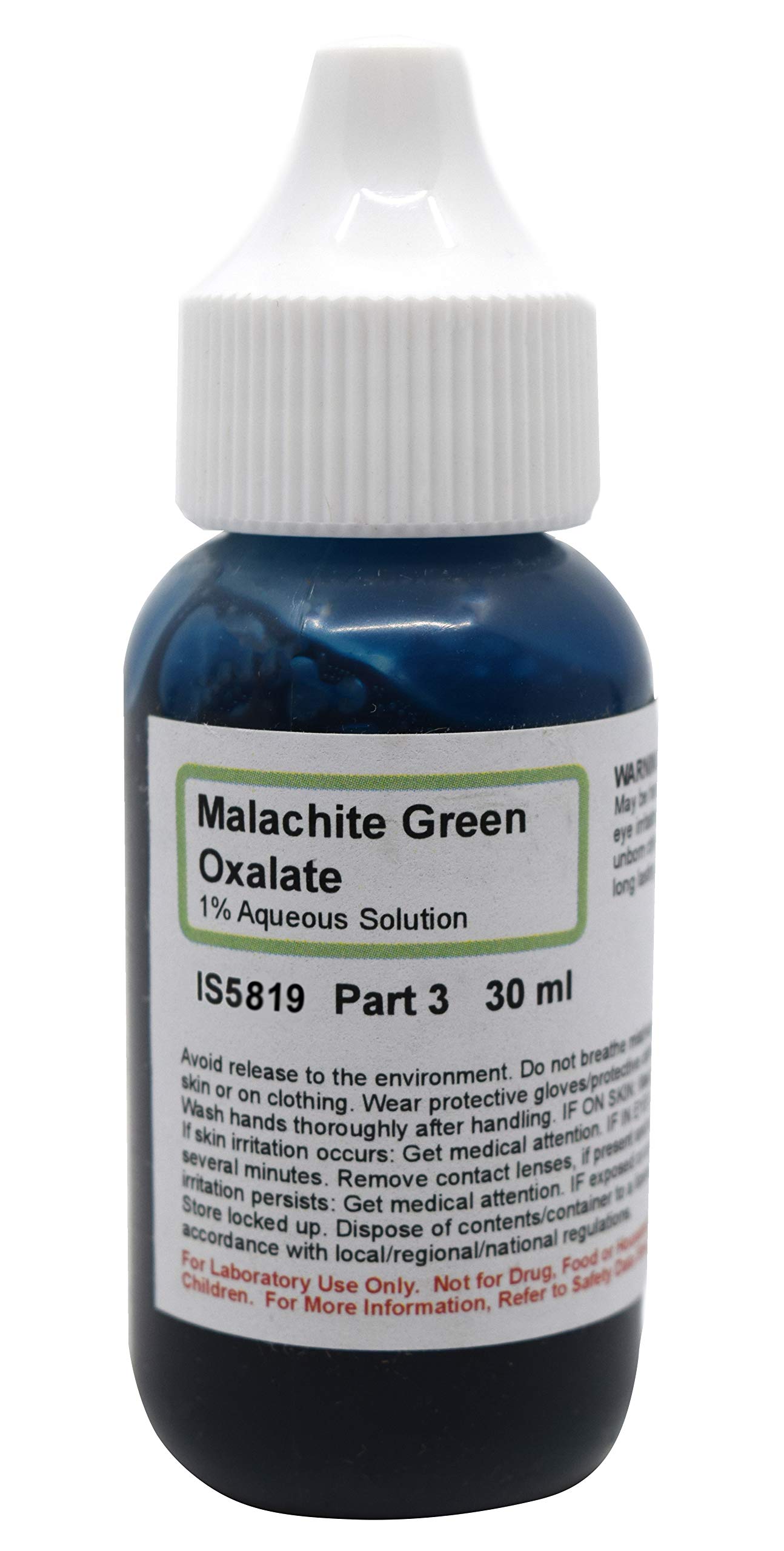 ALDON Innovating Science Malachite Green, 1% Aqueous Solution, 1 fl oz (30mL) - The Curated Chemical Collection