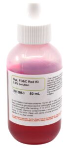 aldon innovating science fd&c red dye #3, 50ml - the curated chemical collection