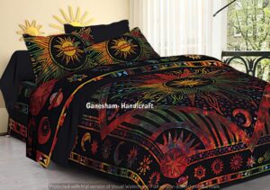 klavate indian hippie gypsy home decor tapestry boho quilt cover throw blanket cotton reversible queen tie & die mandala duvet cover comforter set (multicolor) (multi) (multi2)