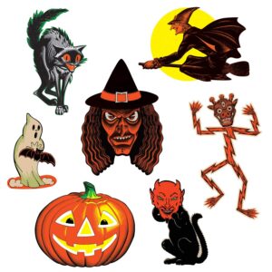 beistle vintage halloween classic cutouts