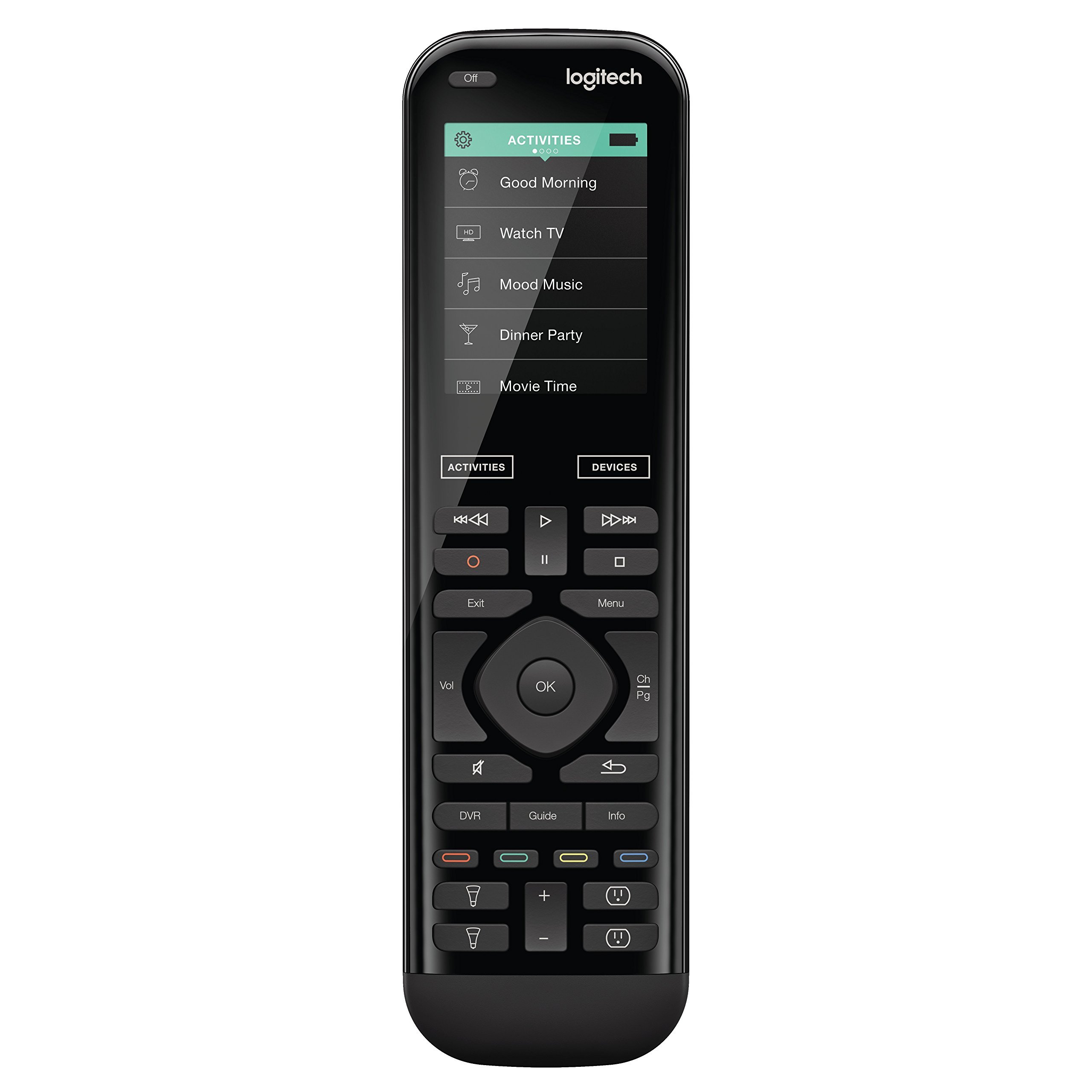 Logitech Harmony Elite Remote Control, Hub and App, Compatible with Alexa (Renewed)