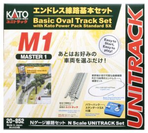 kato 20-852 n-gauge endless railway basic set master 1 railway model rail set, black