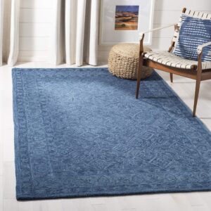 safavieh dip dye collection 3' x 5' navy blue ddy151n handmade premium wool area rug