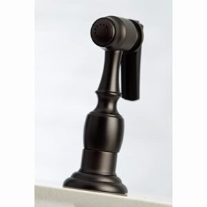 Kingston Brass KS3275AXBS Restoration Bridge Kitchen Faucet, Oil Rubbed Bronze