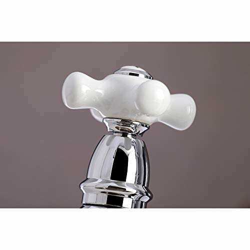 Kingston Brass KS3271PXBS Restoration Bridge Kitchen Faucet, Polished Chrome