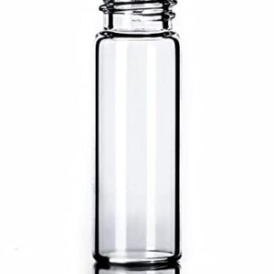 Ananda Corporation 144 PCS, 17mm X 60mm [2 Dram, 8ml] Clear Glass Vials with Plastic Cone Liner Cap