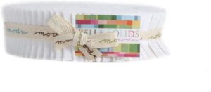 bella solids white honey bun 40 1.5-inch strips moda fabrics 9900hb 98