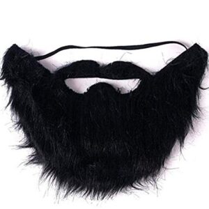 VIGUEUR Mustaches - 2PCS Costume Party Male Man Fake Beard Mustache Black