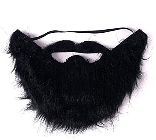 VIGUEUR Mustaches - 2PCS Costume Party Male Man Fake Beard Mustache Black