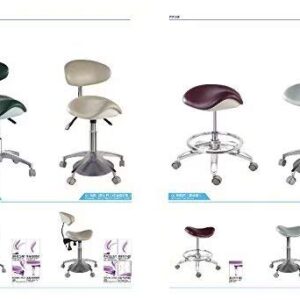 Alkita Standard Dental Mobile Chair Saddle Doctor's Stool Micro Fiber Leather for Dentist