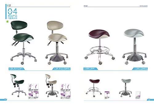 Alkita Standard Dental Mobile Chair Saddle Doctor's Stool Micro Fiber Leather for Dentist