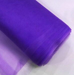 54" by 40 yards (120 ft) fabric tulle bolt for wedding and decoration (purple)