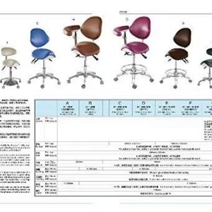 Alkita Standard Dental Mobile Chair Saddle Doctor's Stool Micro Fiber Leather for Dentist