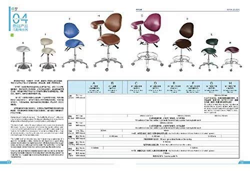 Alkita Standard Dental Mobile Chair Saddle Doctor's Stool Micro Fiber Leather for Dentist