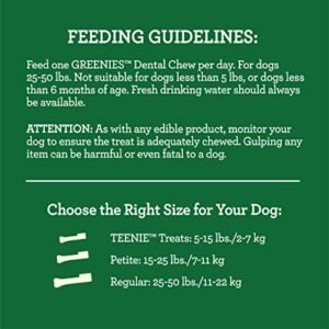 Greenies Puppy 6+ Months Regular Natural Dog Dental Care Dog Treats, 12 oz. Pack (12 Treats)