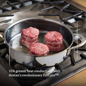 Hestan - NanoBond Collection - Stainless Steel Titanium Sauteuse, Induction Cooktop Compatible, 3.5 Quart