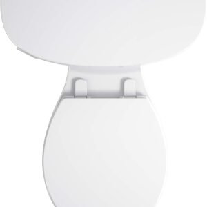 KOHLER Kingston™ Two-Piece Round-Front 1.28 Gpf Toilet with Left-Hand Trip Lever, and Tank Cover Locks