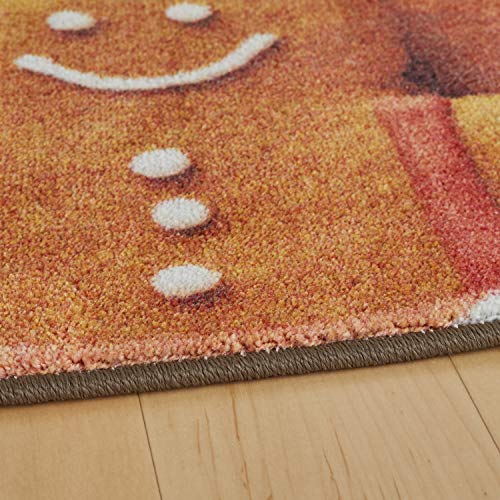 Mohawk Home Holiday Cookies Multi Area rug, 2'6x4'2, Gingerbread