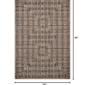 Loloi Isle Collection IE-09 Brown/Black 2'-2" x 3'-9" Accent Rug