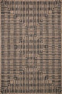 loloi isle collection ie-09 brown/black 2'-2" x 3'-9" accent rug