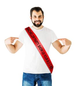 brosash bachelor party show us your bobs bachelor party sash bachelorette groom decorations bride gifts for future groom bridal shower favors engagement set men black white lettering wedding ideas