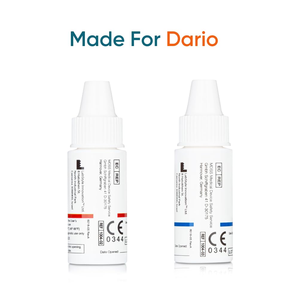 Dario Glucose Control Solution for Test Strips Levels 1 & 2 (2.5ml)