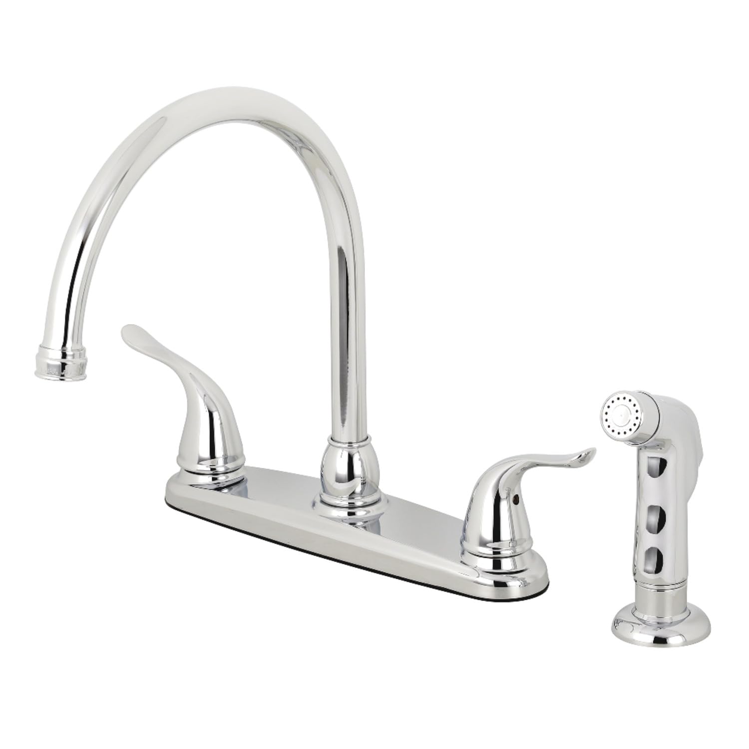 Kingston Brass KB791YLSP Yosemite 8" Centerset Kitchen Faucet, 8-3/4 inch in Spout Reach, Polished Chrome