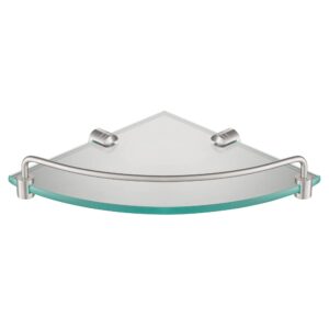 kraus elie corner bathroom shelf, brushed nickel finish, kea-18846bn