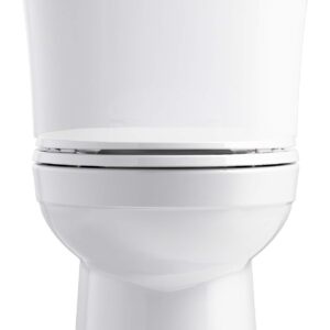 KOHLER Kingston™ Two-Piece Round-Front 1.28 Gpf Toilet with Left-Hand Trip Lever, and Tank Cover Locks