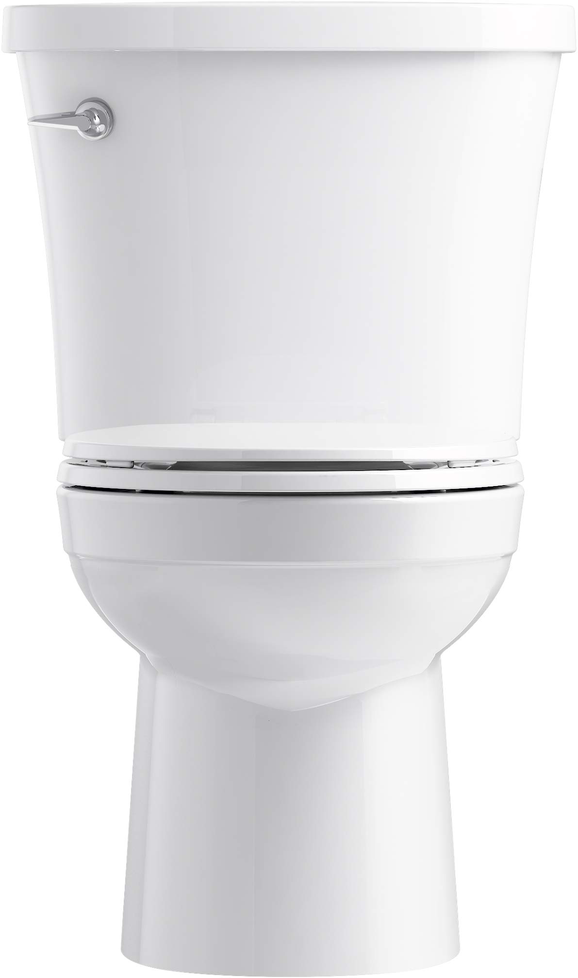 KOHLER Kingston™ Two-Piece Round-Front 1.28 Gpf Toilet with Left-Hand Trip Lever, and Tank Cover Locks