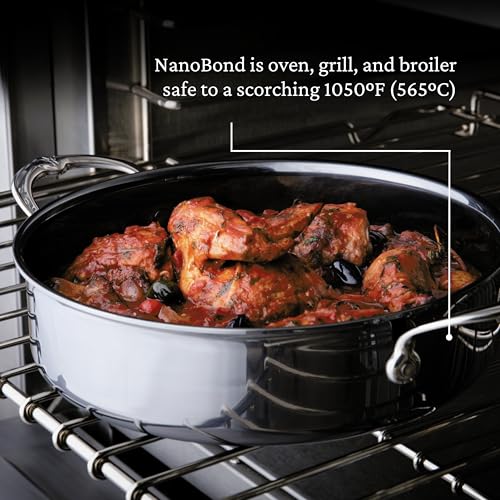 Hestan - NanoBond Collection - Stainless Steel Titanium Sauteuse, Induction Cooktop Compatible, 3.5 Quart