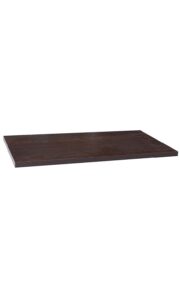 sswbasics faux dark walnut shelf (melamine) - 12" d x 24" l