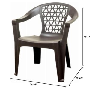 Adams Penza Patio Chair, Earth Brown