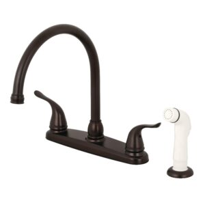 kingston brass kb795yl yosemite 8" centerset kitchen faucet, oil rubbed bronze