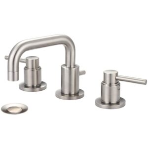 3mt420 motegi widespread bathroom faucet with drain assembly - brushed nickel