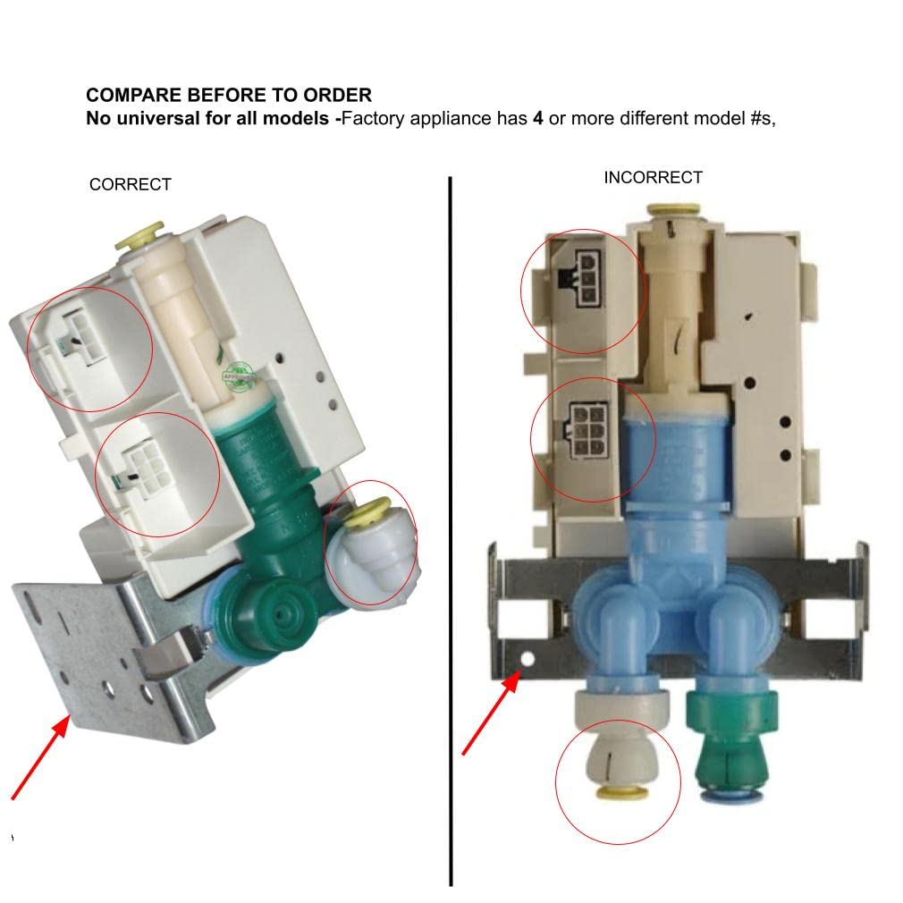 GLOB PRO ** Original Connector** EAP11750553 Ice Maker Water Inlet Valve Compatible with Kenmore, KitchenAid, AP6017258, PS11750553