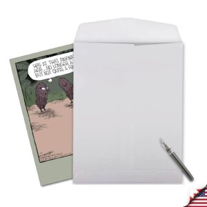 NobleWorks - 1 Big Funny Birthday Card Cartoon (8.5 x 11 Inch) - Jumbo Comic Humor, Group Greeting Card with Envelope - Almost a Raisin J2677BDG