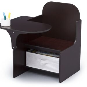 Delta Children MySize Chair Desk With Storage Bin, Dark Chocolate