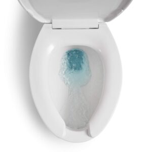 KOHLER Kingston™ Comfort Height® two-piece Elongated 1.28 gpf Toilet with Left-hand Trip Lever and Antimicrobial Finish